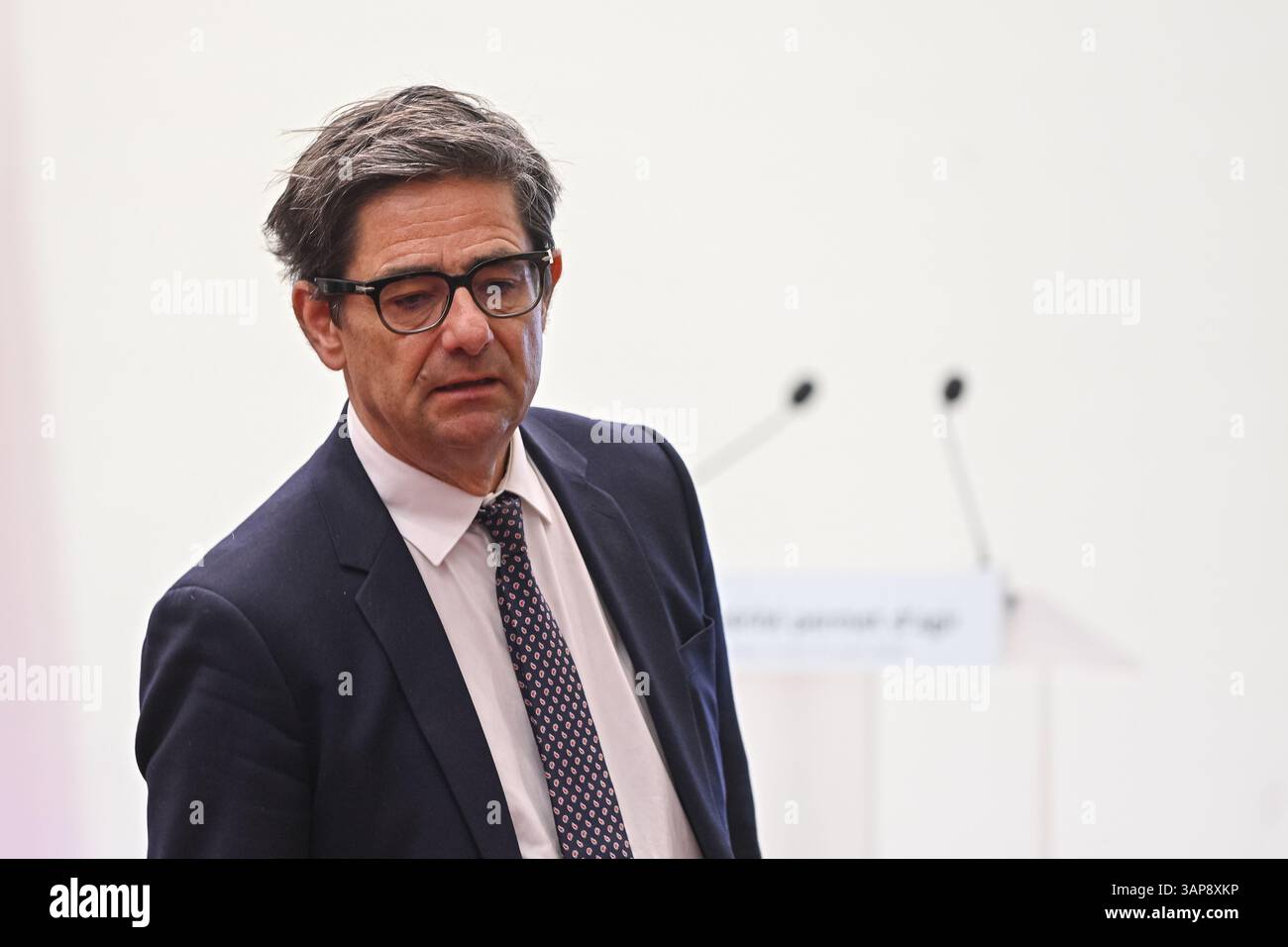 Paris, France. 15th Apr, 2025. The CEO of BPI FRANCE, Nicolas Dufourcq ...