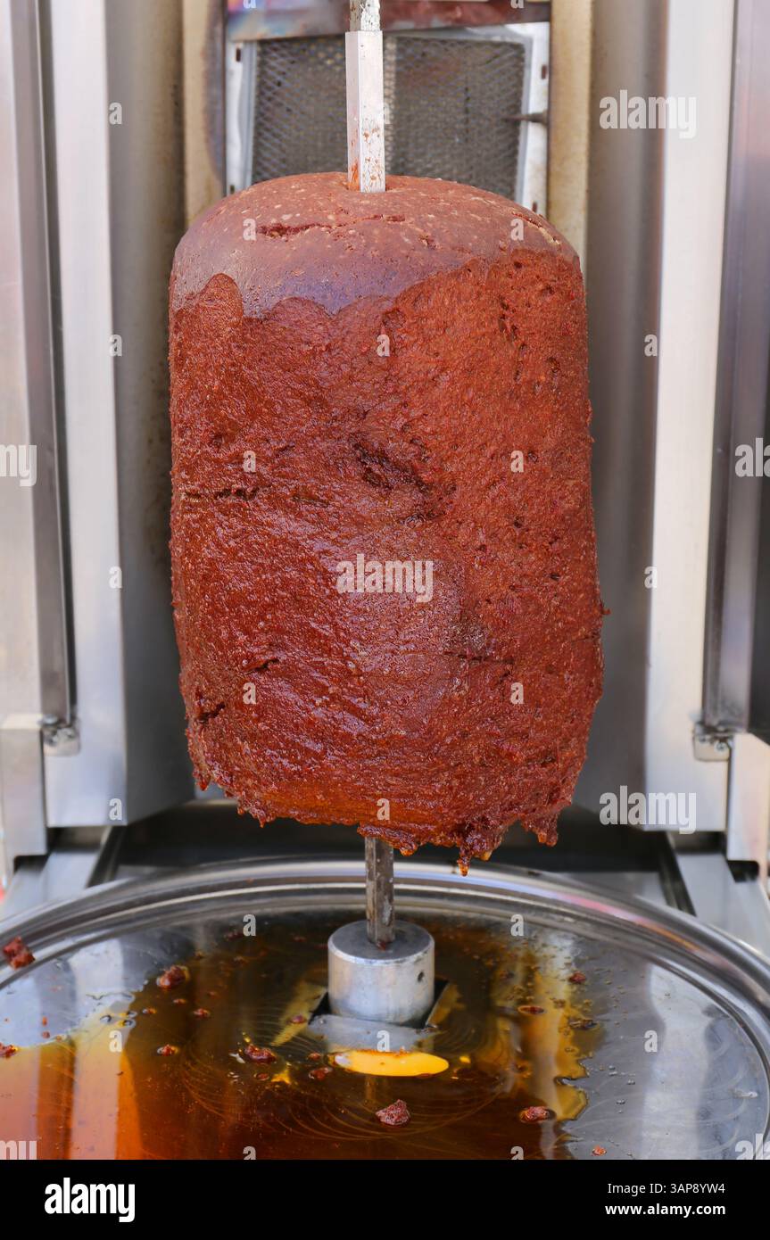 Delicious Sucuk aka Turkish Pepperoni cooking on grill at Orange ...