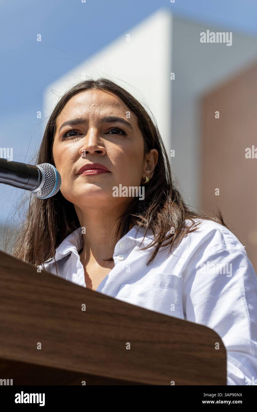 April 12, 2025: Alexandria Ocasio-Cortez (AOC) 35, United States ...