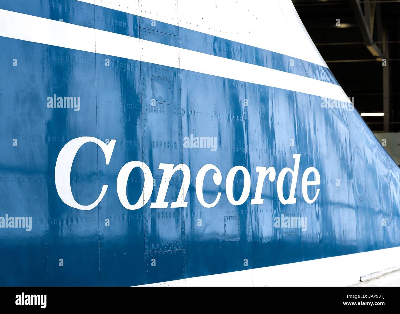 Concorde aircraft at the british Imperial War Museum, Duxford airfield ...