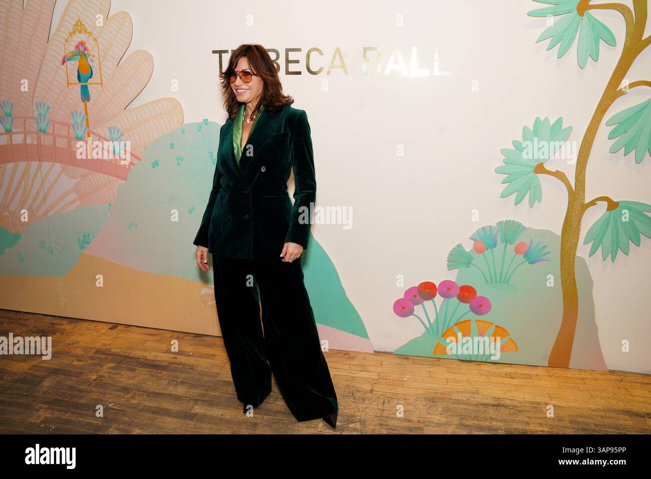 New York, USA. 15th Apr, 2025. Gina Gershon arriving at the Tribeca ...