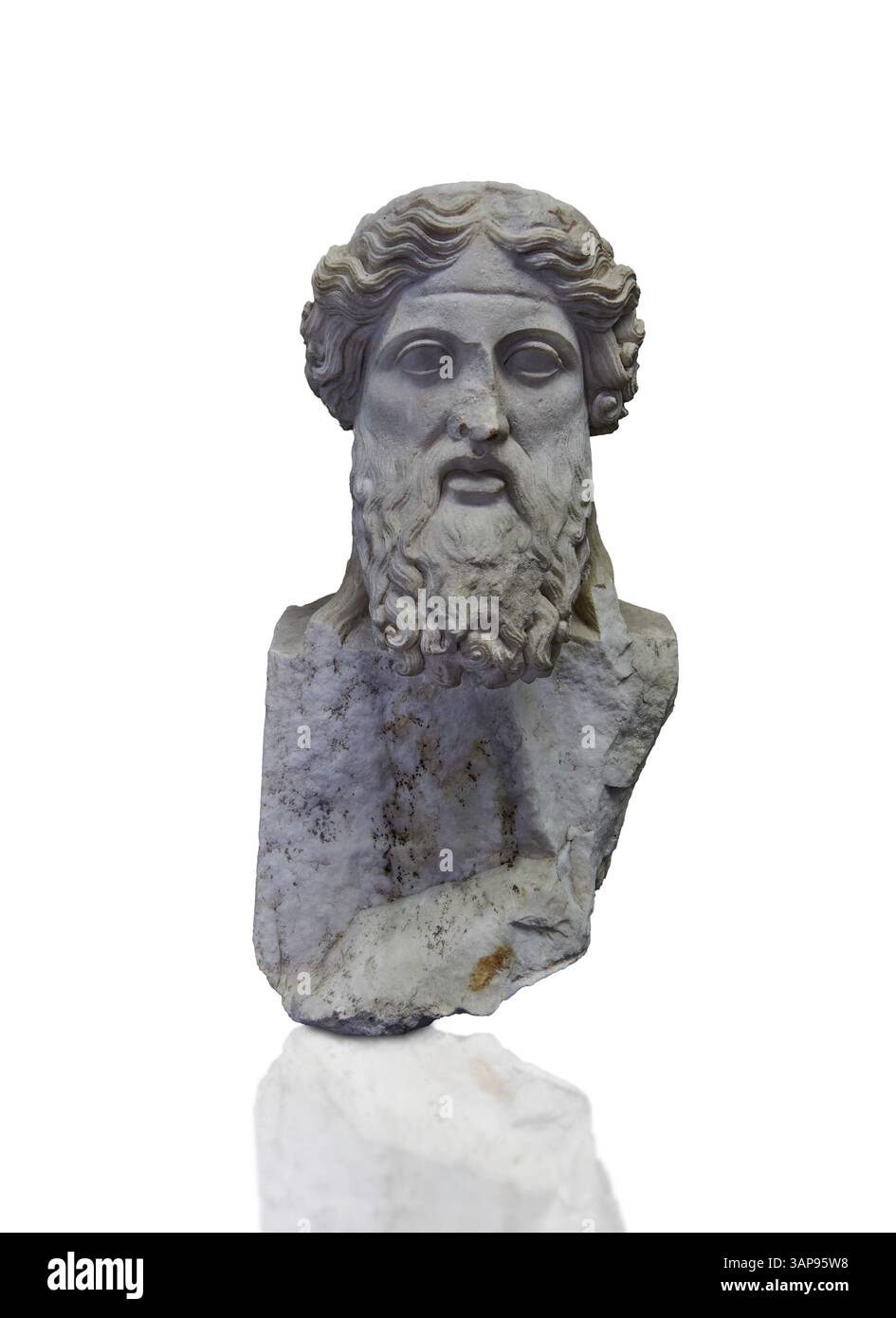 Roman Herm probably Zeus of Poseidon, 2nd century BC. Vatican Museums ...