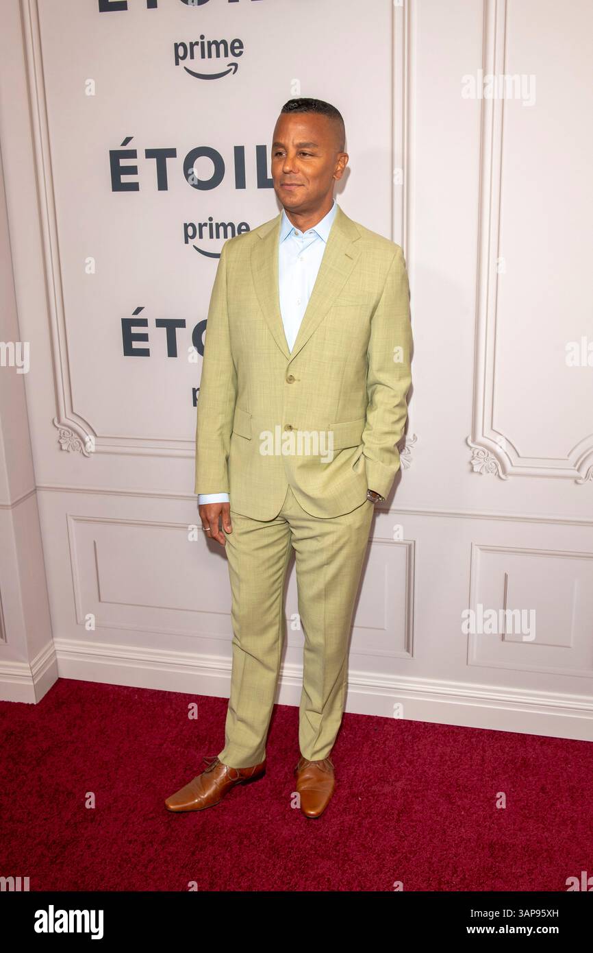 New York, United States. 15th Apr, 2025. Yanic Truesdale attends Prime ...