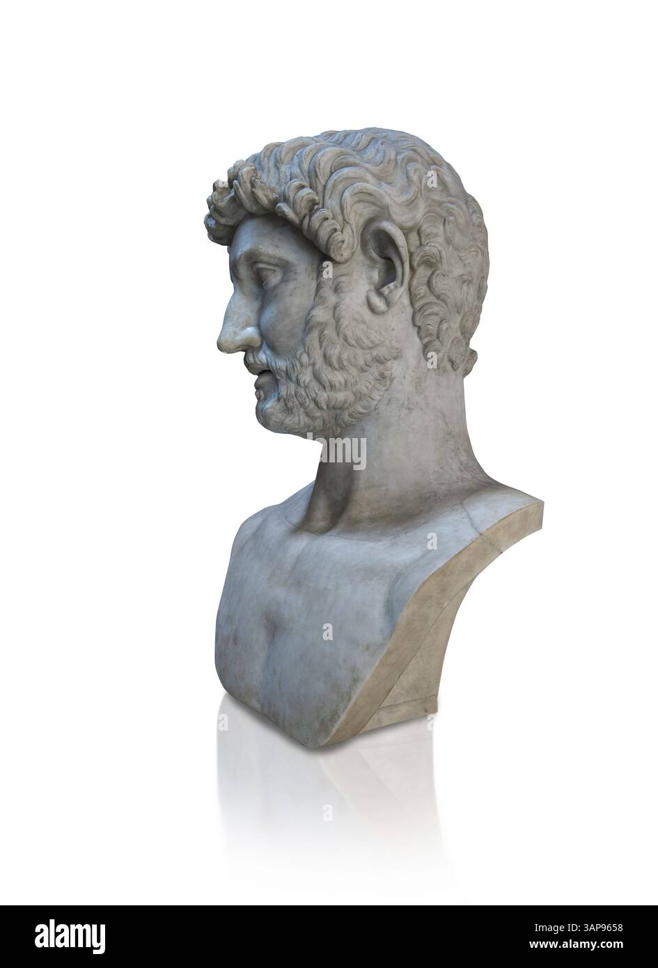 Roman marble portrait bust of Emperor Hadrian from Castel Sant' Angelo ...