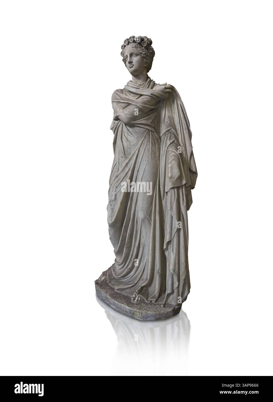 Roman statue of Polyhymnia ancient Greek muse. 2nd cent Roman. Hall of ...