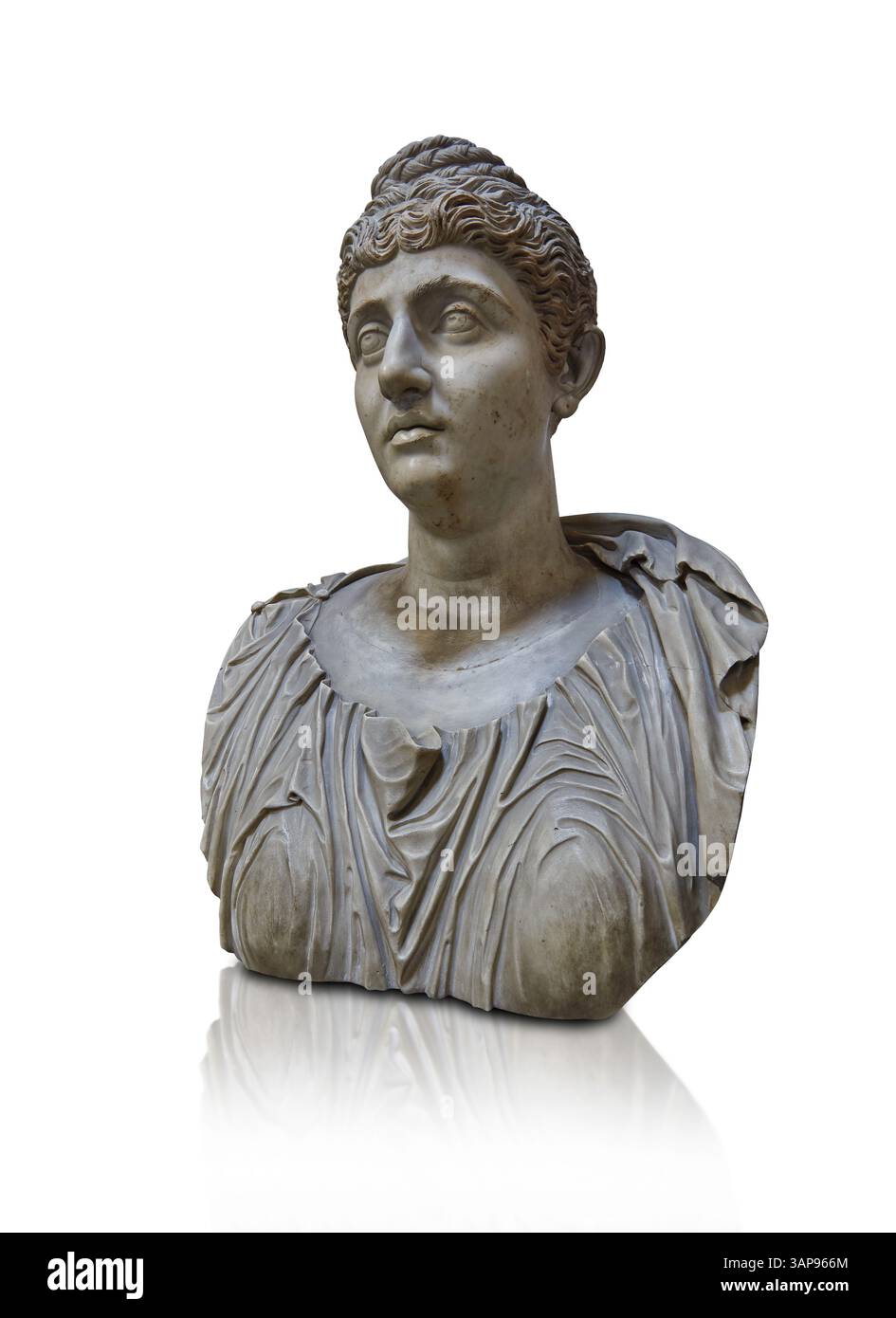 Roman portrait bust of Annia Galeria Faustina the Elder (Faustina I or ...