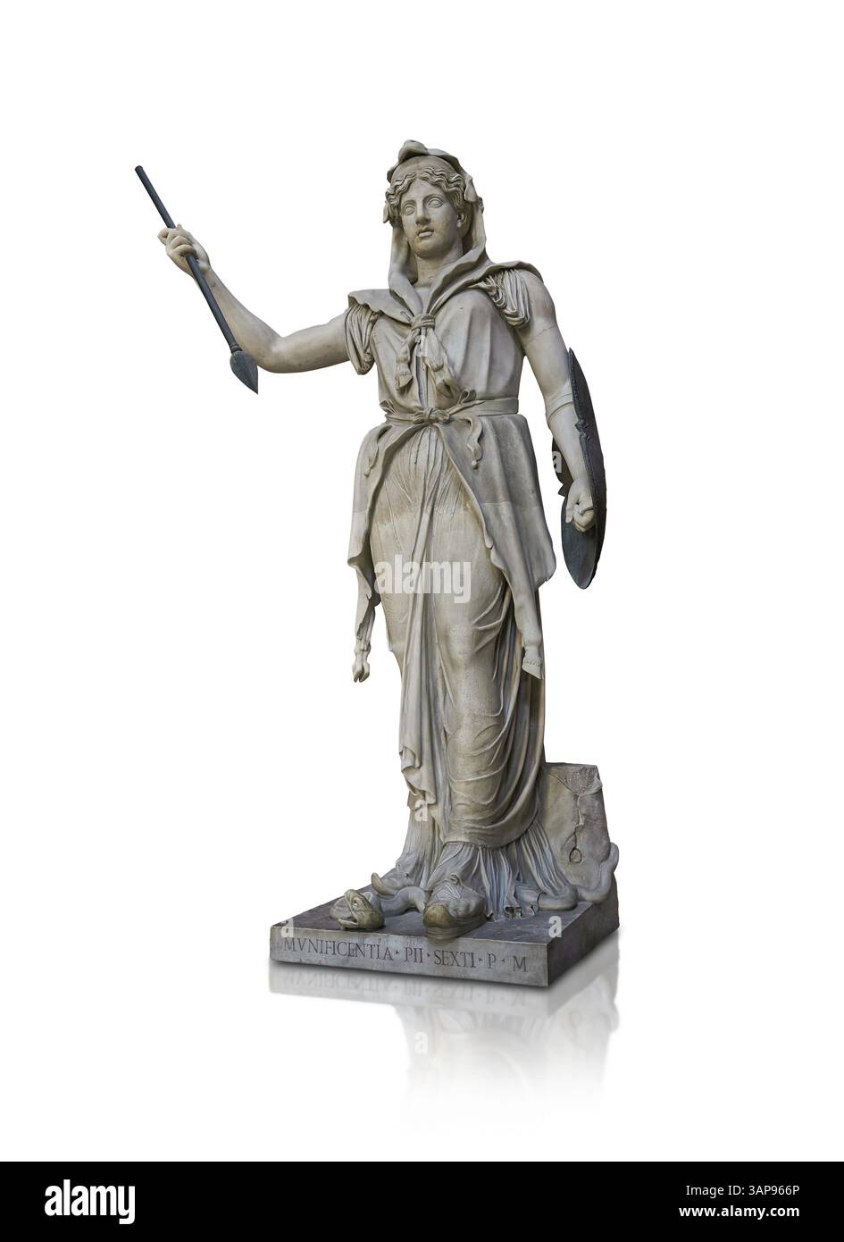 Roman statue of Juno Sospita (savour of protector). Early 2nd Cent AD. Vatican Museums inv no ...