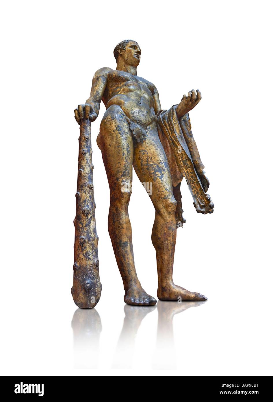 Ancient greek gilded bronze statue of Hercules from the Forum Boarium ...