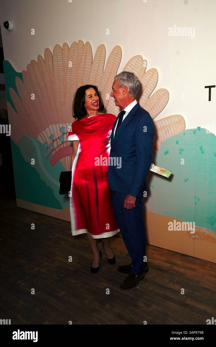 New York, USA. 15th Apr, 2025. Annette Roque with David Kratz at the ...