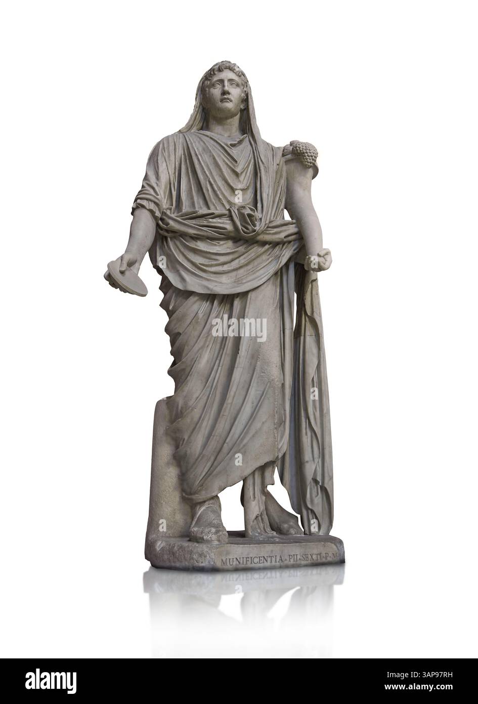 Roman statue of Augustus known as the Genius Augustus (Genius Augusti ...