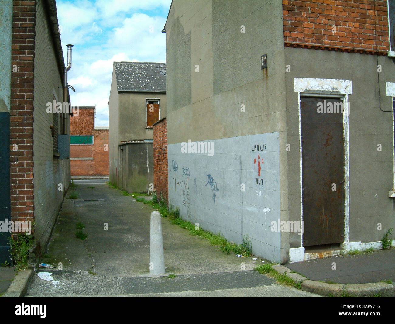 Boarded up streets, North Belfast, Northern Ireland Stock Photo - Alamy