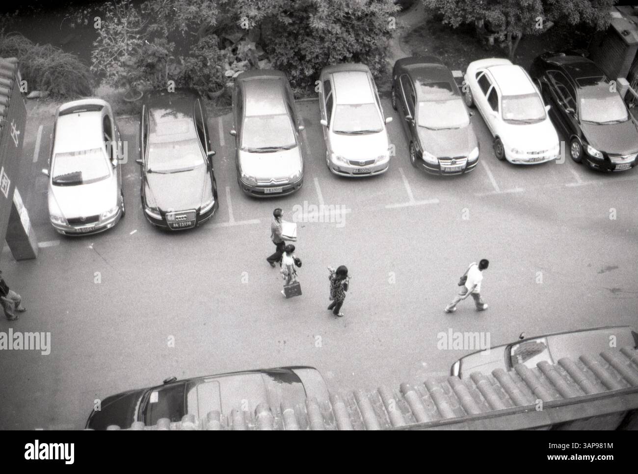 Pedestrians and Parked Cars in Residential Compound – Urban Mobility ...