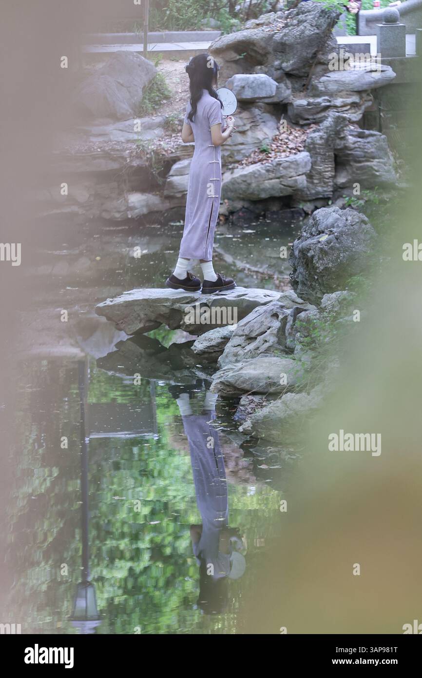 Nanchang,China.15th April 2025. People's Park, the largest ...