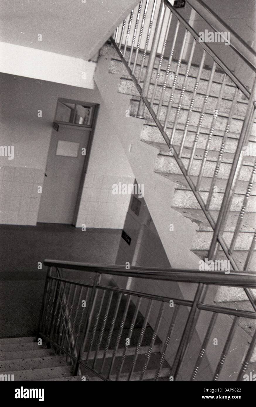 Interior Stairwell of Public Primary School - Standard Educational ...