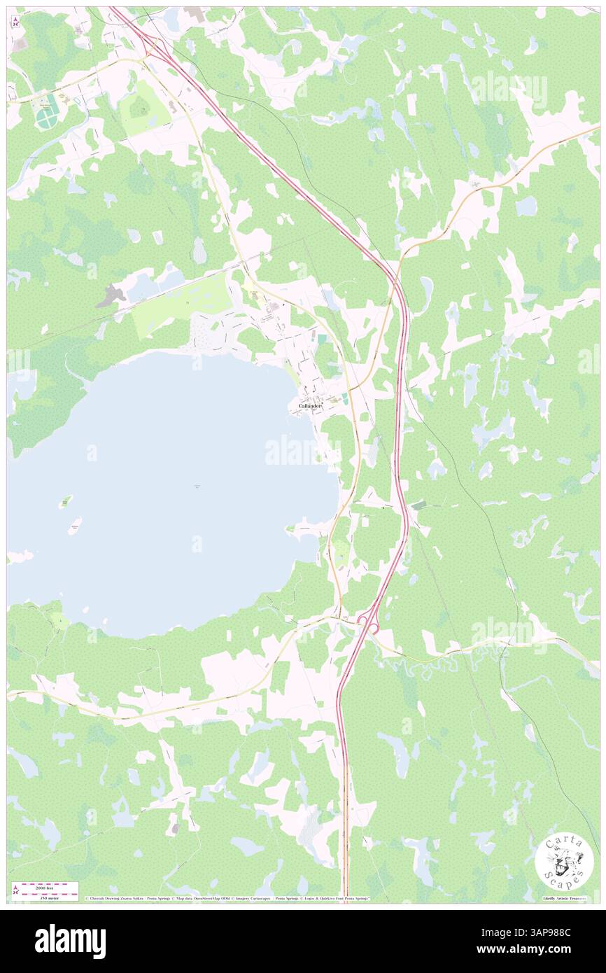 Map of callander ontario Cut Out Stock Images & Pictures - Alamy