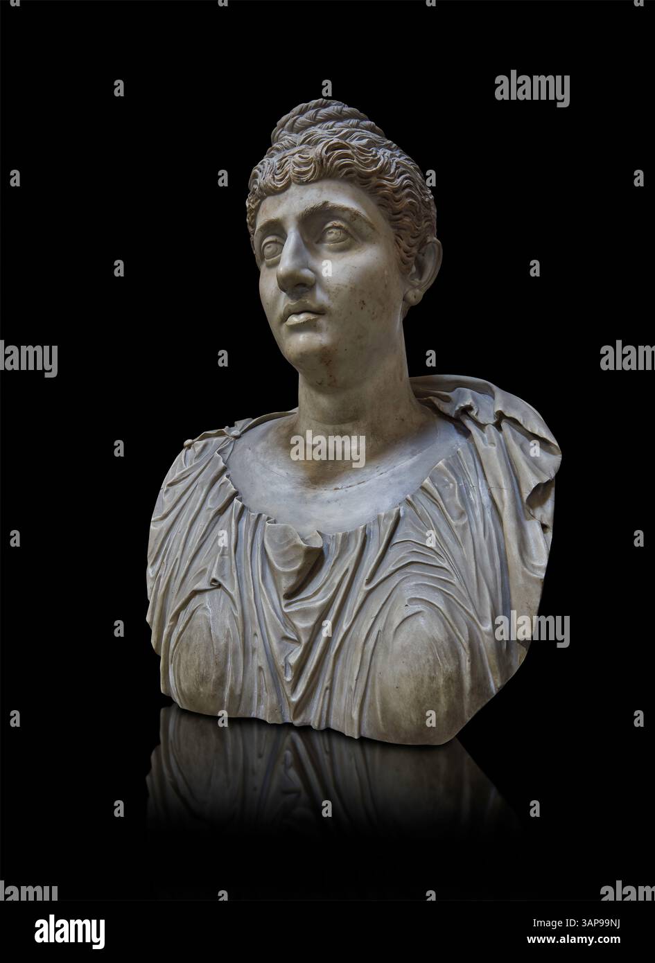 Roman portrait bust of Annia Galeria Faustina the Elder (Faustina I or ...