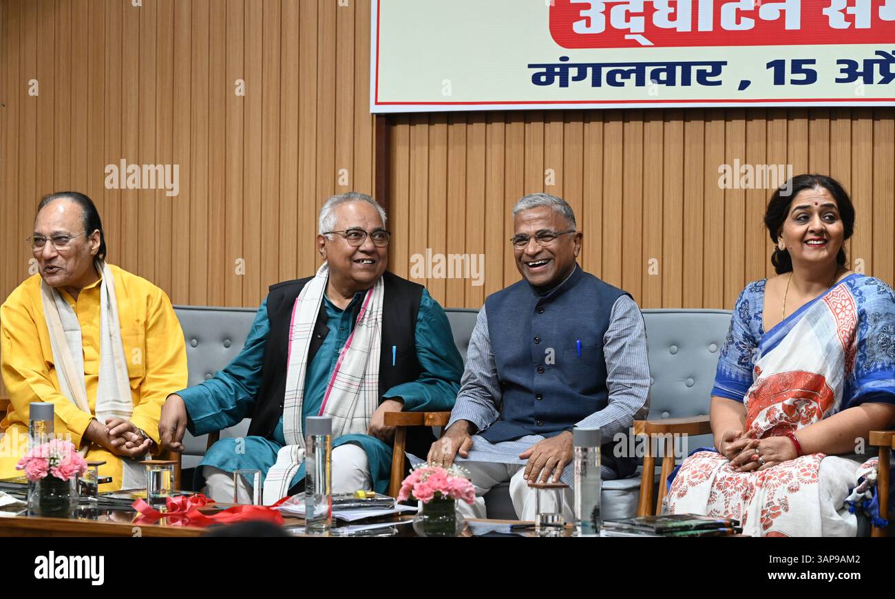 New Delhi, India. 15th Apr, 2025. NEW DELHI, INDIA - APRIL 15: (L to R ...