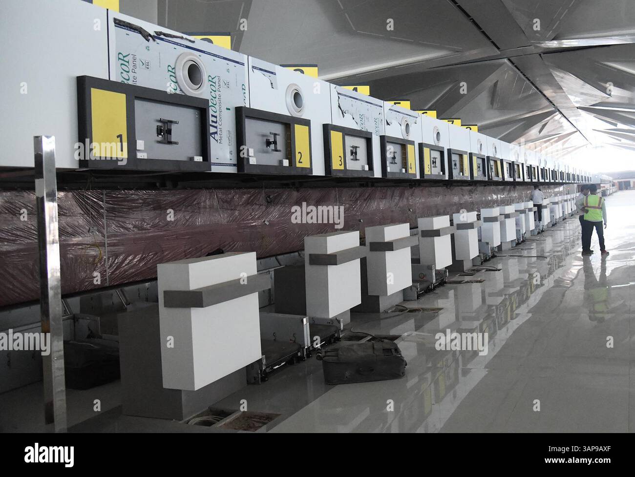 PATNA, INDIA - APRIL 15: Final preparations undergoing at Jayaprakash ...
