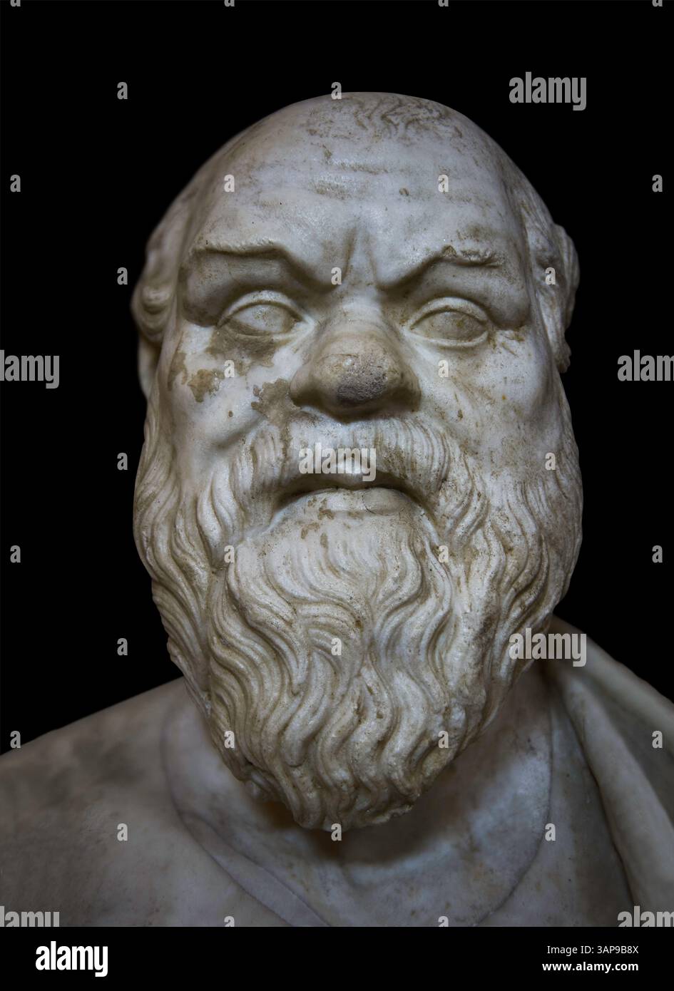 Roman portrait bust of sokretes hi-res stock photography and images - Alamy