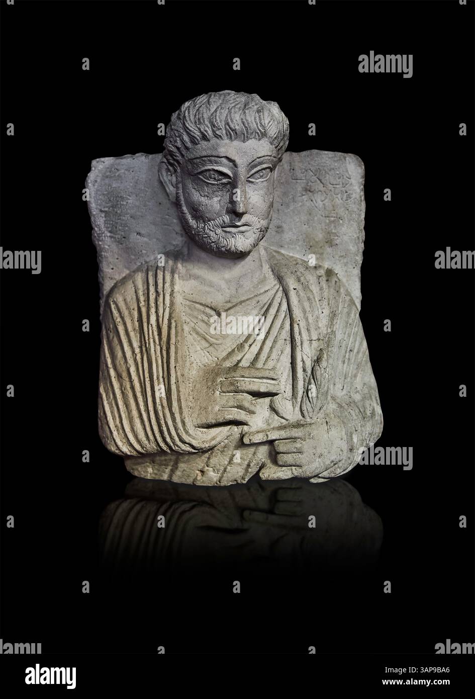 Roman marble limestone funerary portrait sculpture of a man from ...