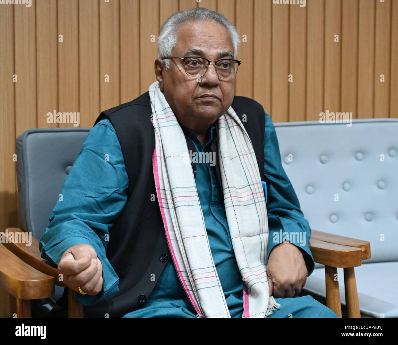 New Delhi, India. 15th Apr, 2025. NEW DELHI, INDIA - APRIL 15: Poet ...