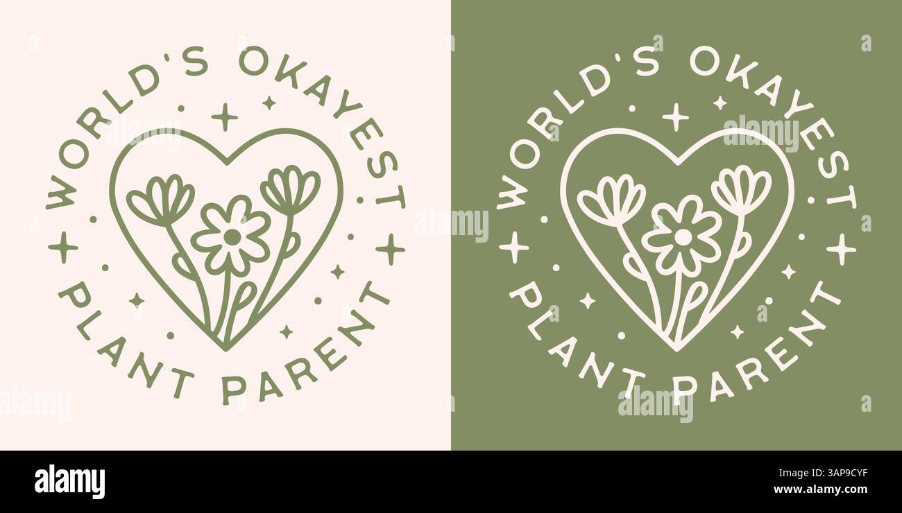 Plants with parent plant Stock Vector Images - Alamy