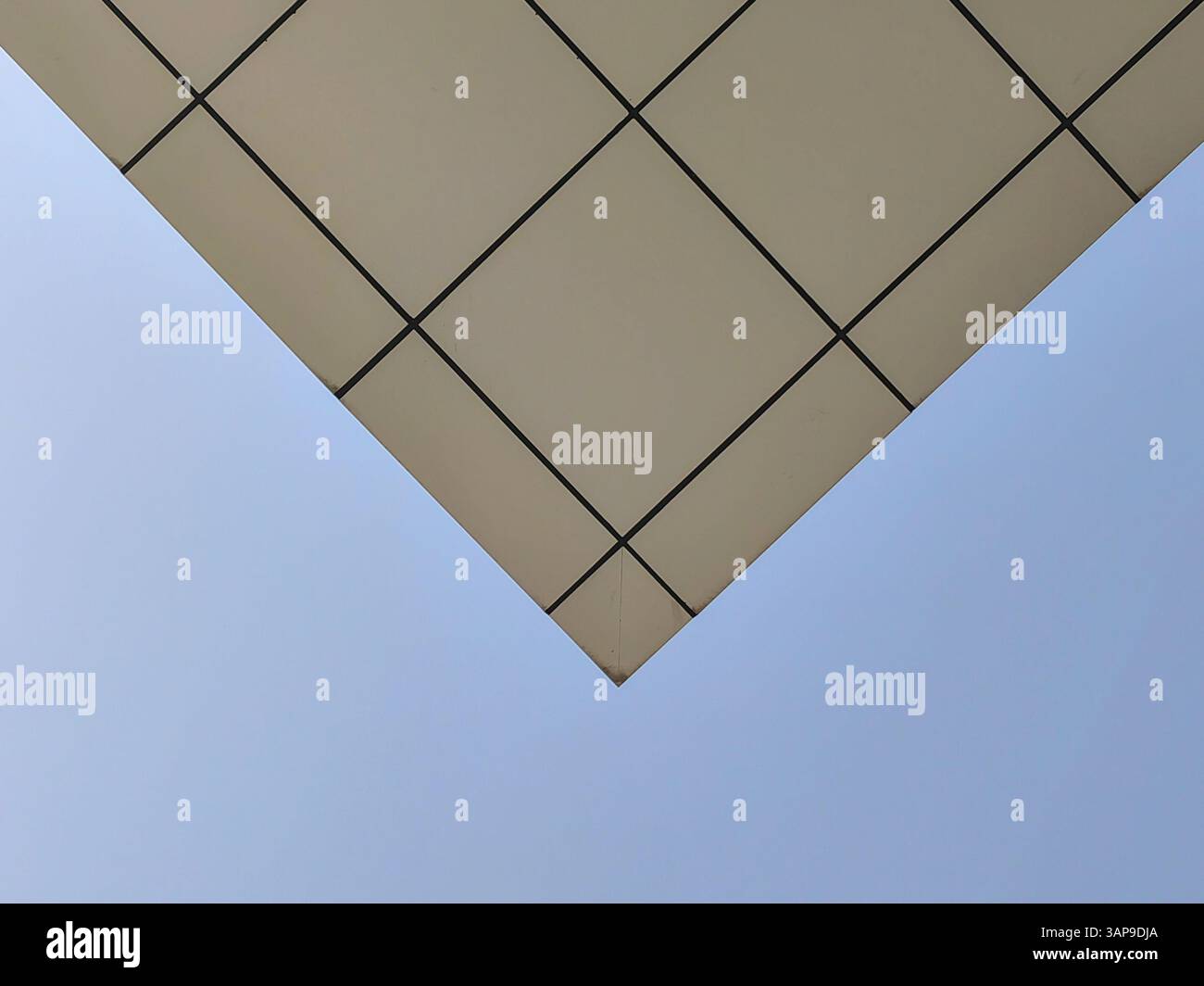 Geometric Elevation: White Forms in the sky Stock Photo - Alamy