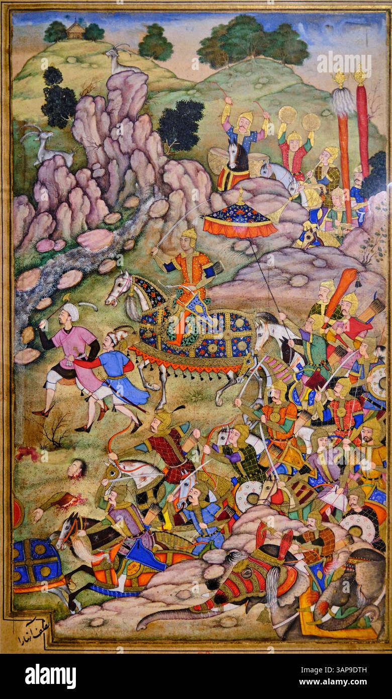 India, Delhi, New Delhi, Humayun Museum, Humayun advances against Hamid ...
