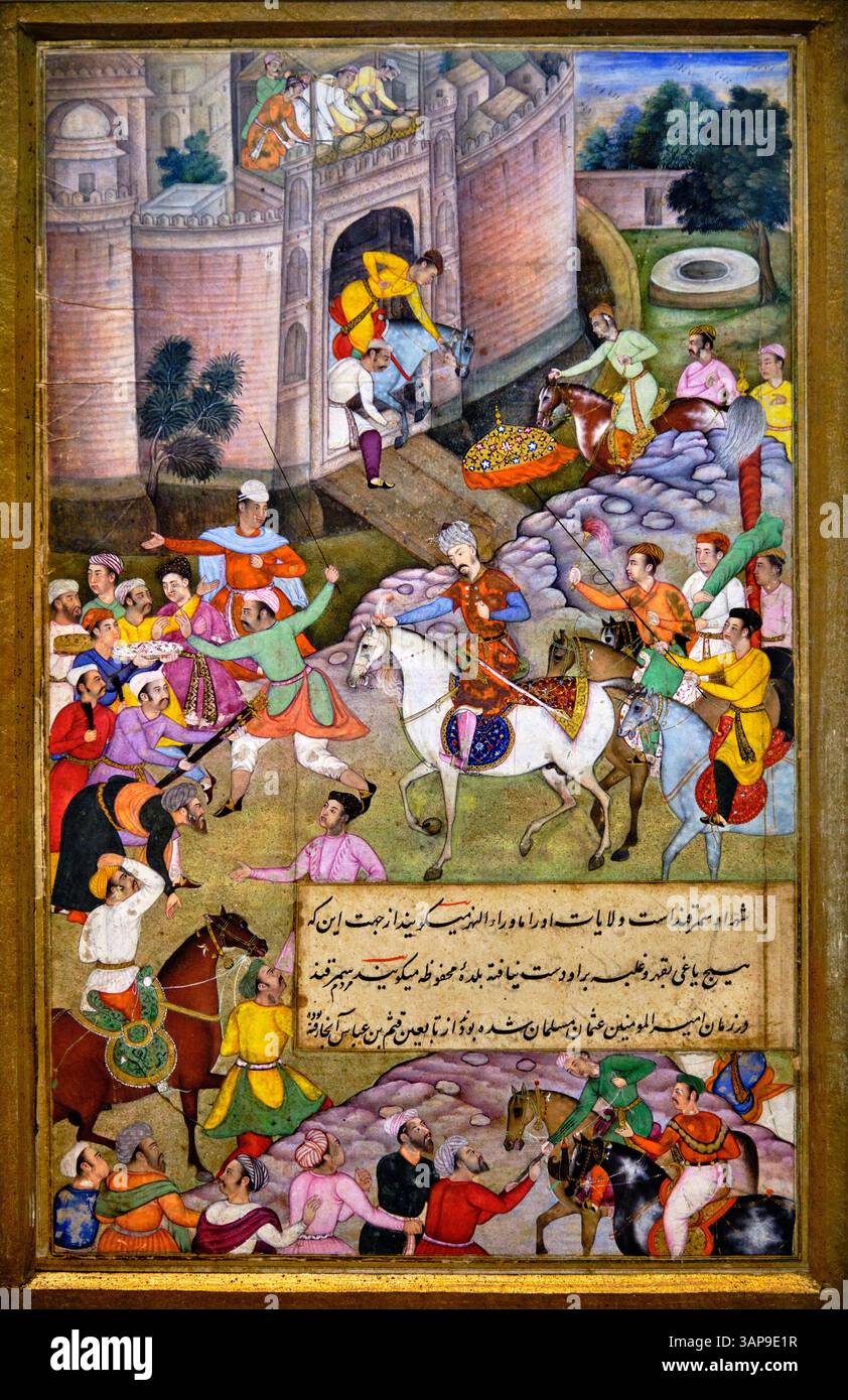 India, Delhi, New Delhi, National Museum, Babur after attending the ...