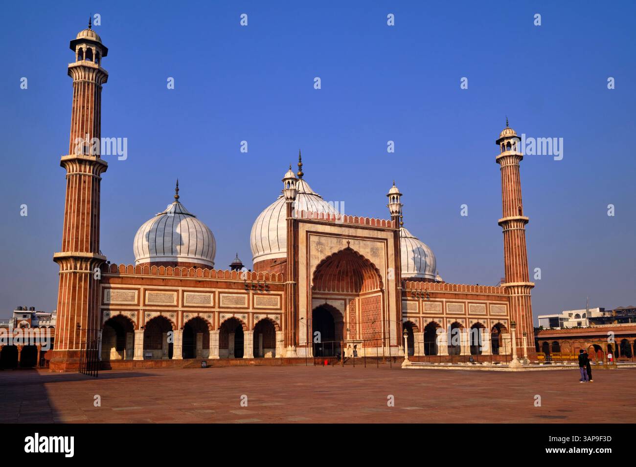 India, Delhi, Old Delhi, Jama Masjid mosque, built by the Mughal ...
