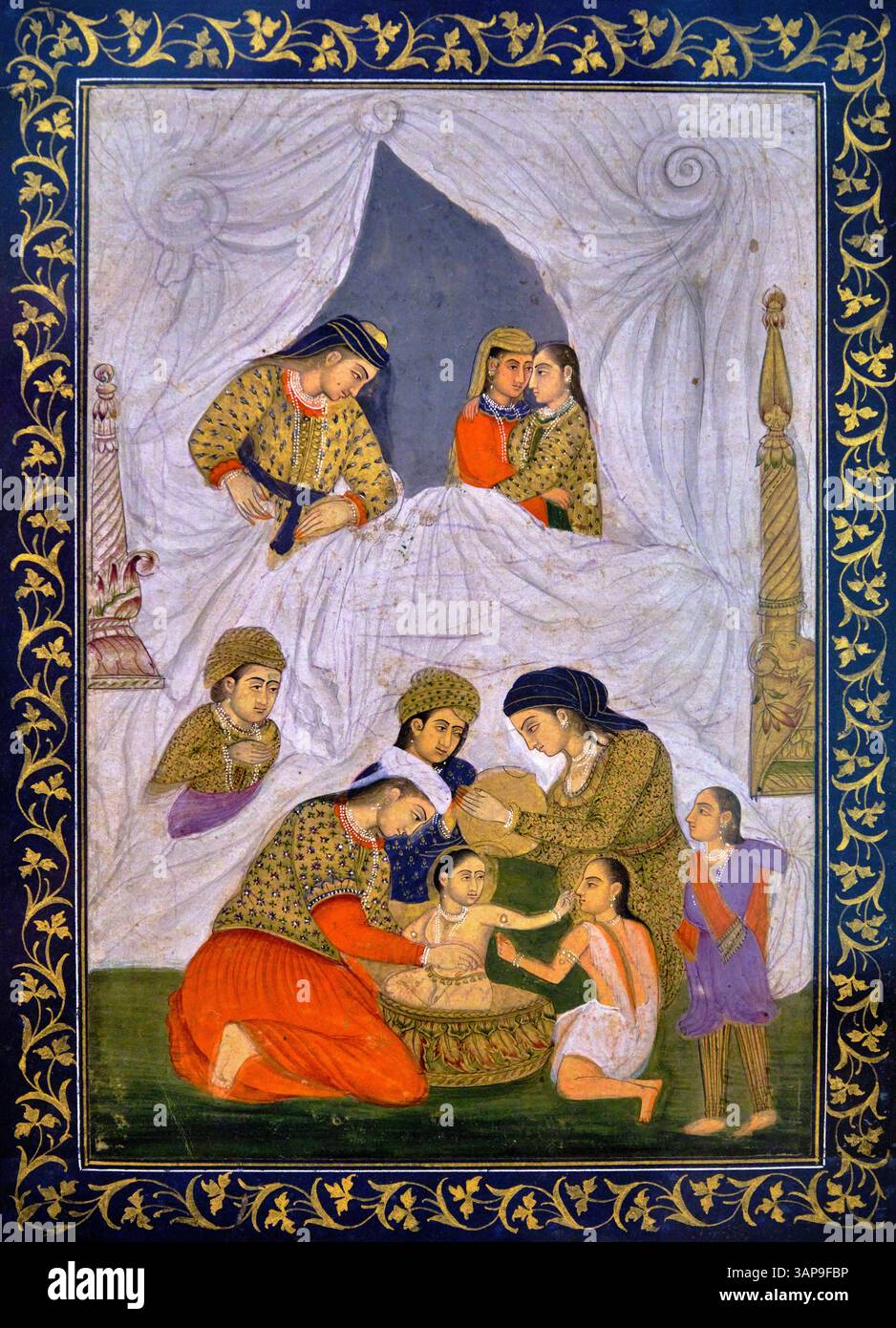 India, Delhi, New Delhi, National Museum, The Nativity, Mughal period ...