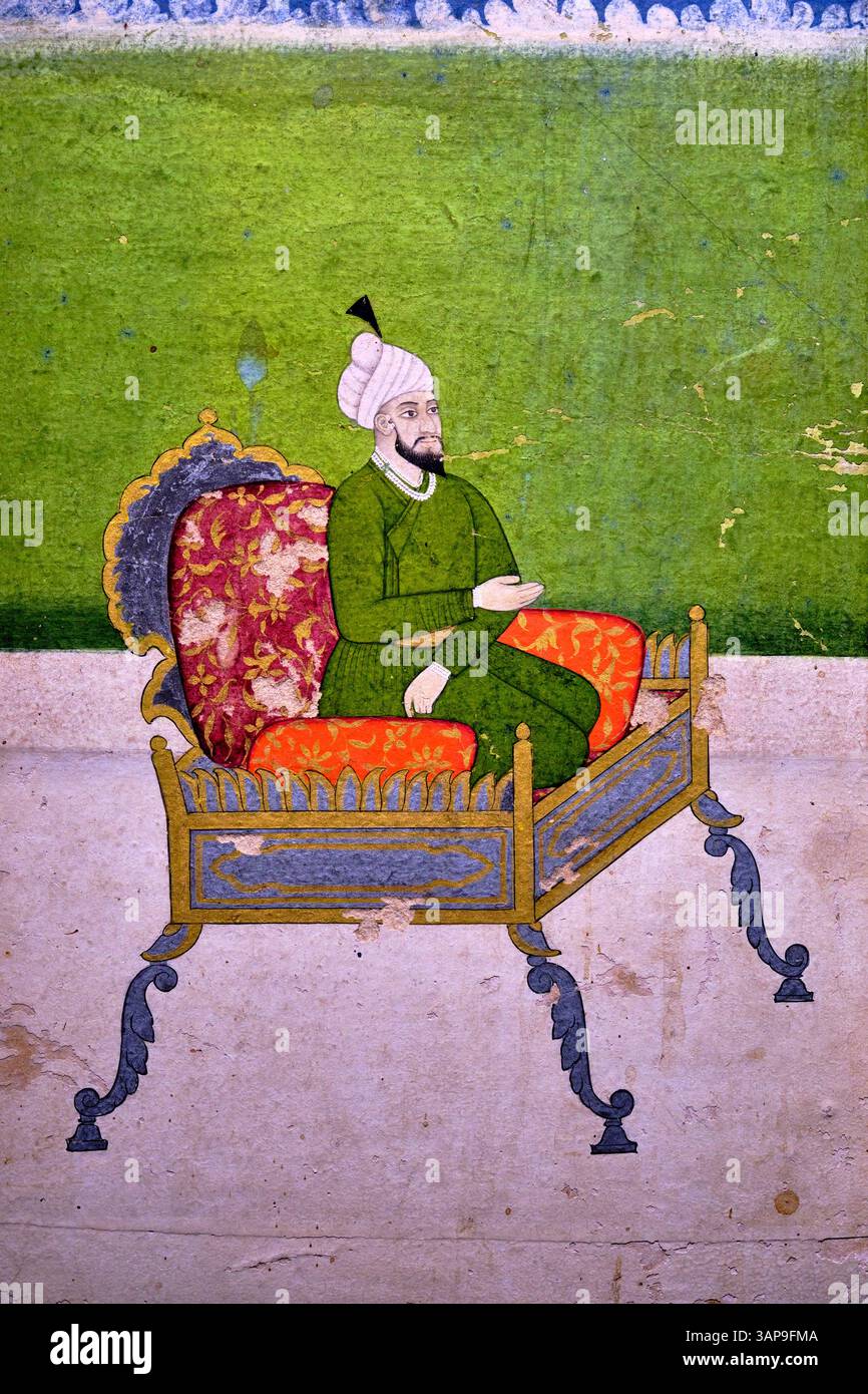 India, Delhi, New Delhi, Humayun Museum, Emperor Humayun, 18th century ...