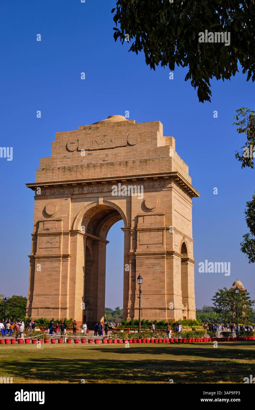 India, New Delhi, Rajpath Boulevard, India Gate, the India Gate was ...