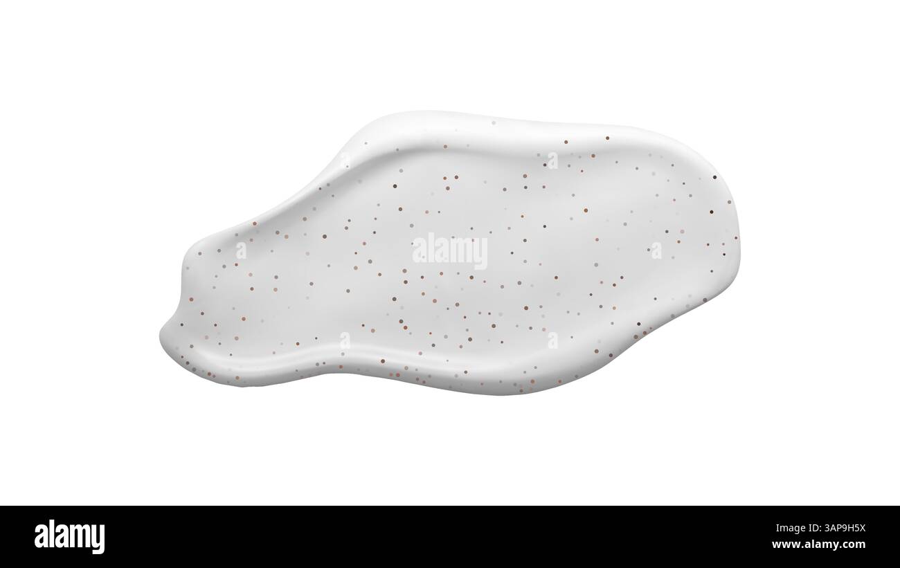 Cream swatch white body sugar scrub texture for cosmetic skincare and ...