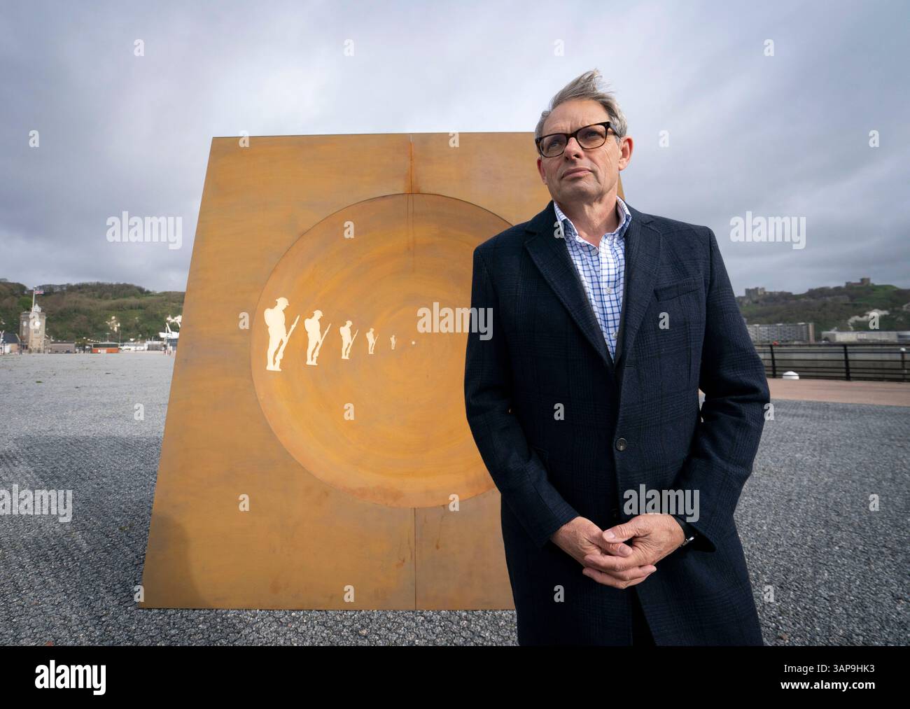 Artist Martin Barraud at the unveiling of his art installation ...
