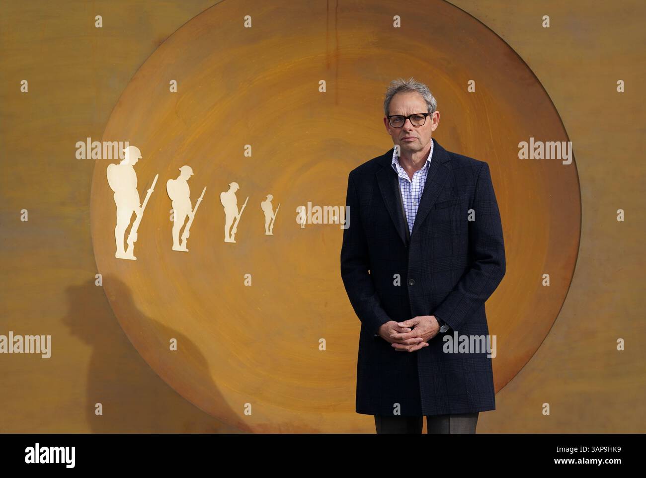 Artist Martin Barraud at the unveiling of his art installation ...