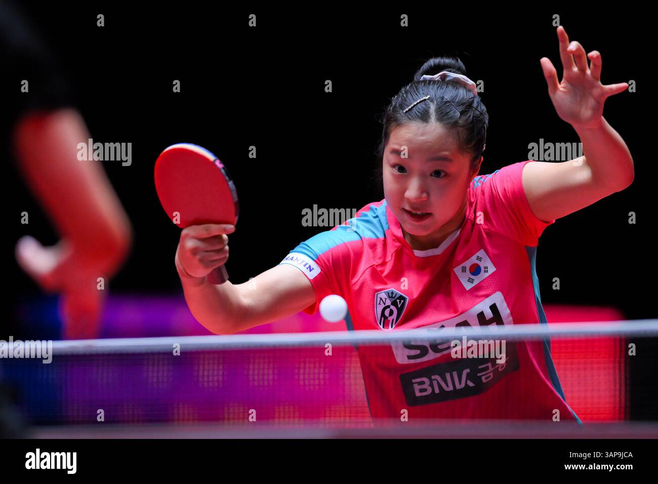 Macao, China. 16th Apr, 2025. Shin Yubin competes during the women's ...