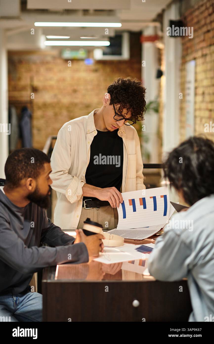 Team members engage in productive discussions while reviewing project ...