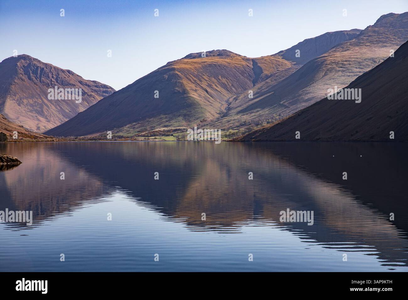 Great Gable (L) and part of Scafell Pike and Scafell pictured from the ...
