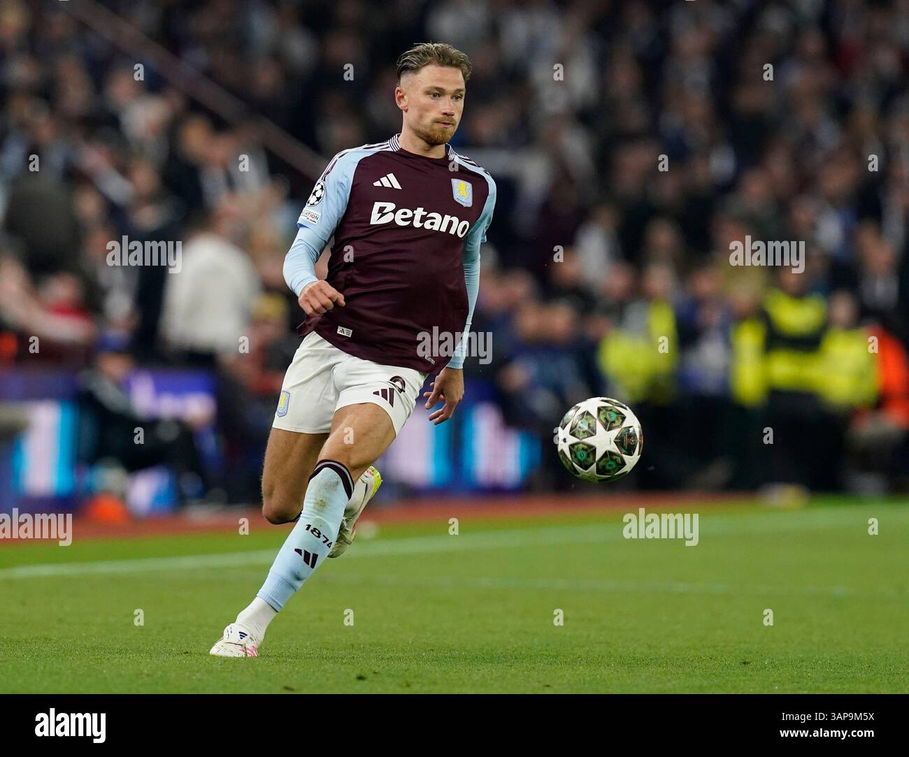 Birmingham, UK. 15th Apr, 2025. Matty Cash of Aston Villa during the ...