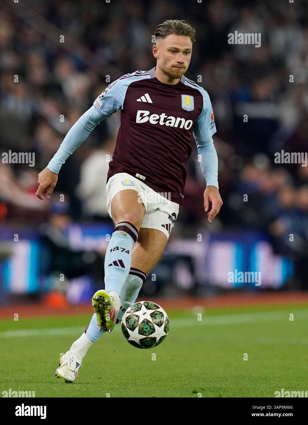 Birmingham, UK. 15th Apr, 2025. Matty Cash of Aston Villa during the ...