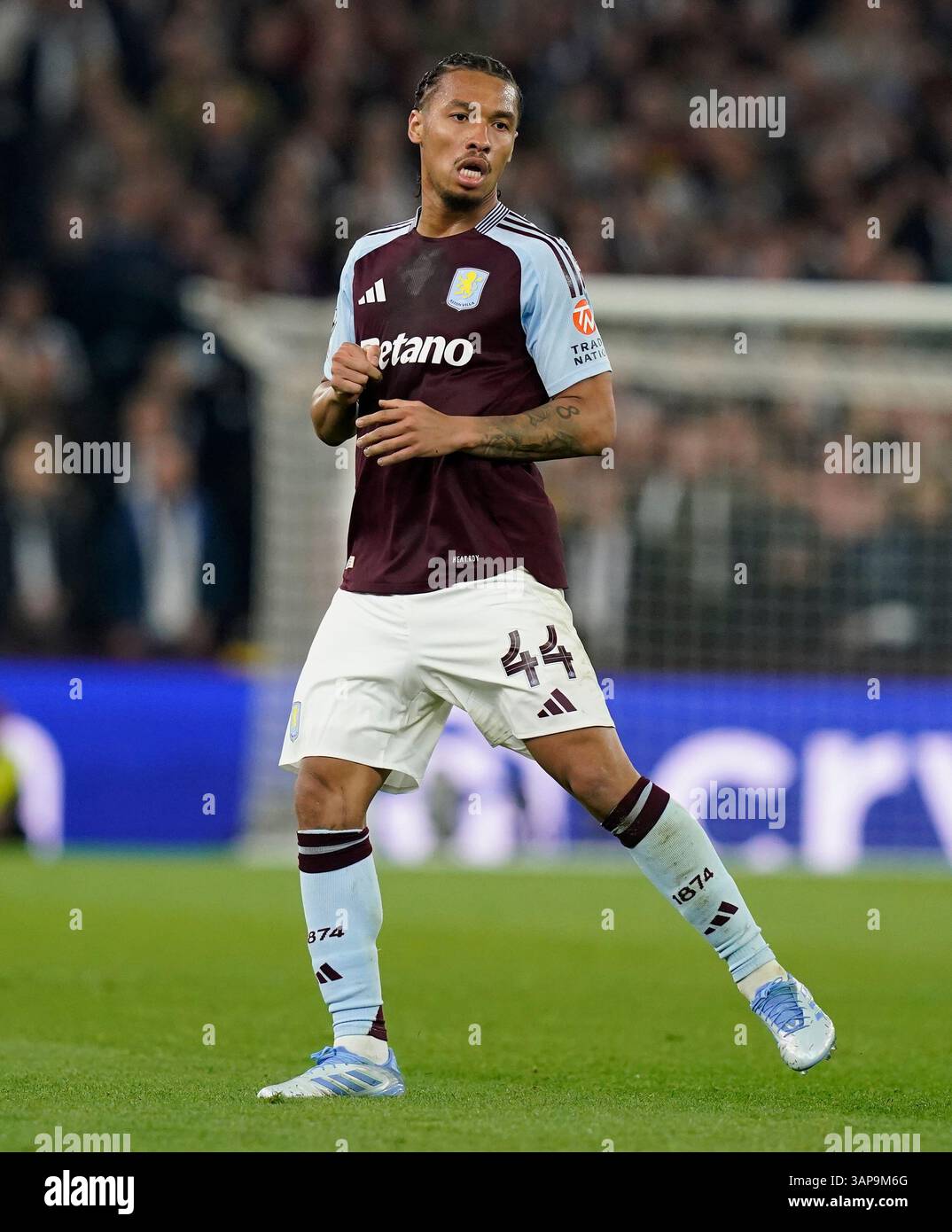 Birmingham, UK. 15th Apr, 2025. Boubacar Kamara of Aston Villa during ...