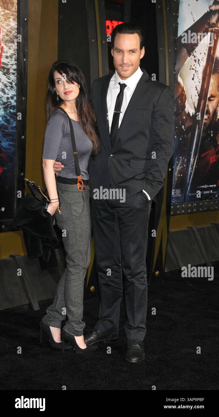 Callan Mulvey, Rachel Thomas at the 300 Rise Of An Empire Premiere ...