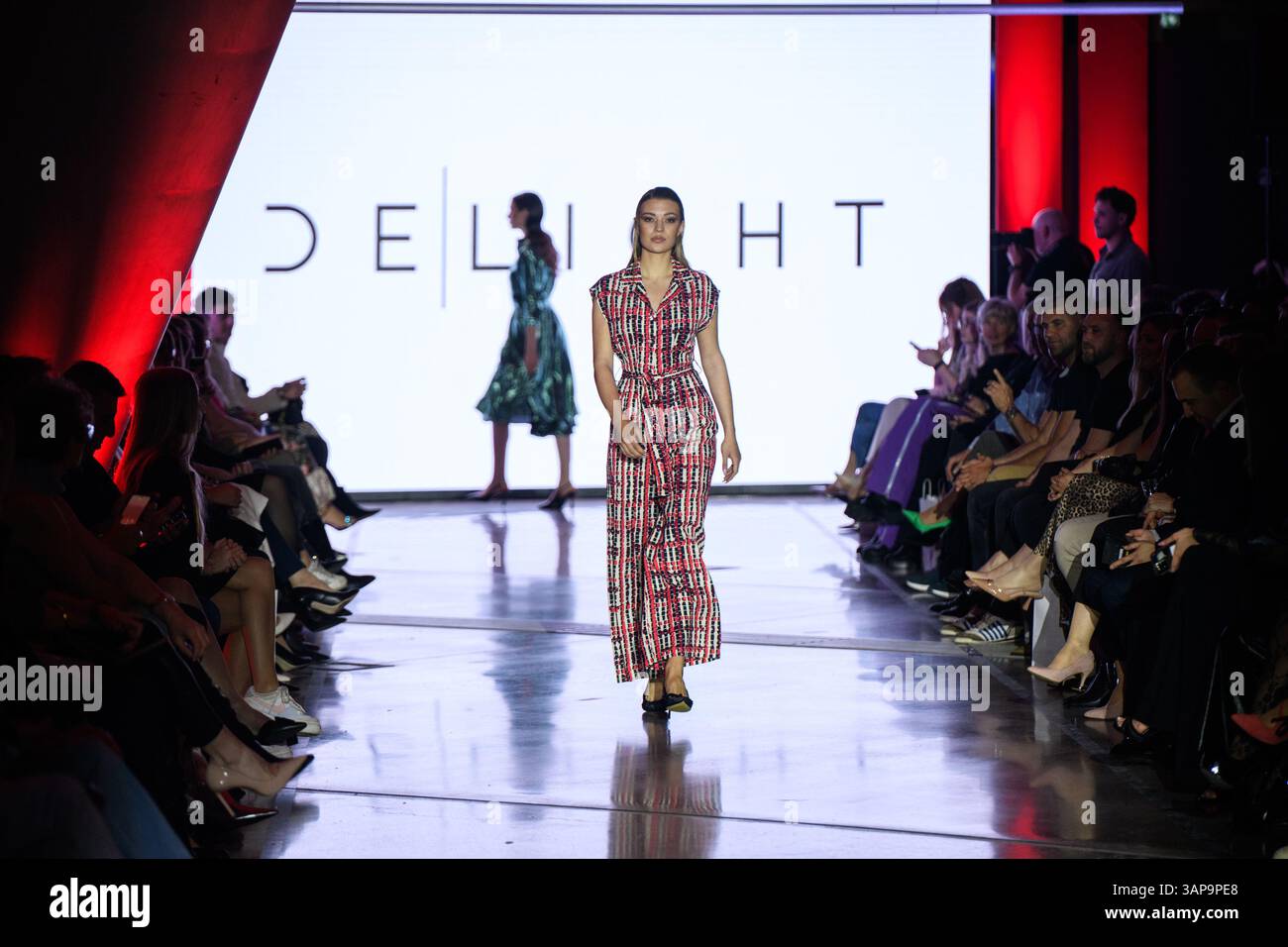 Zagreb, Croatia. 15th Apr, 2025. Models from DELIGHT the walk the ...