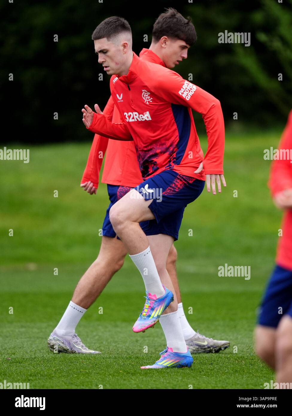 Rangers' Bailey Rice during a training session at the Rangers Training ...