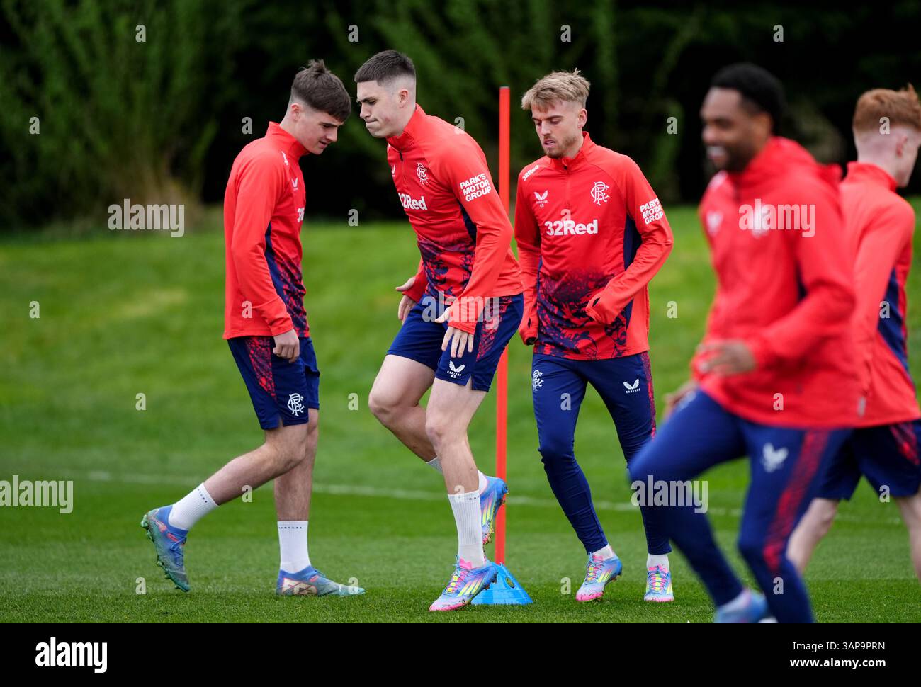 Rangers' Bailey Rice during a training session at the Rangers Training ...