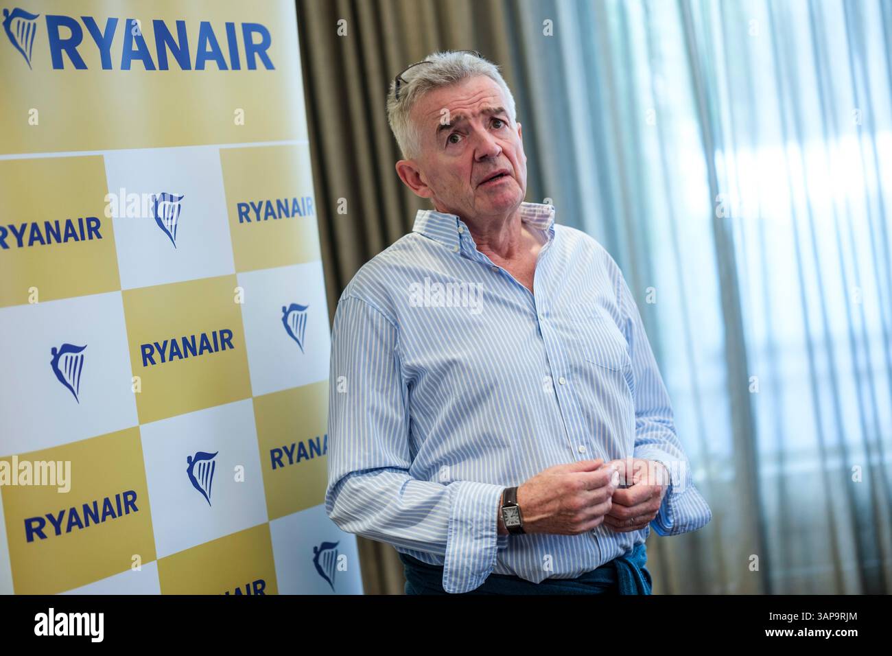 Belgium, Brussels, August 27: press conference with Michael O'Leary ...