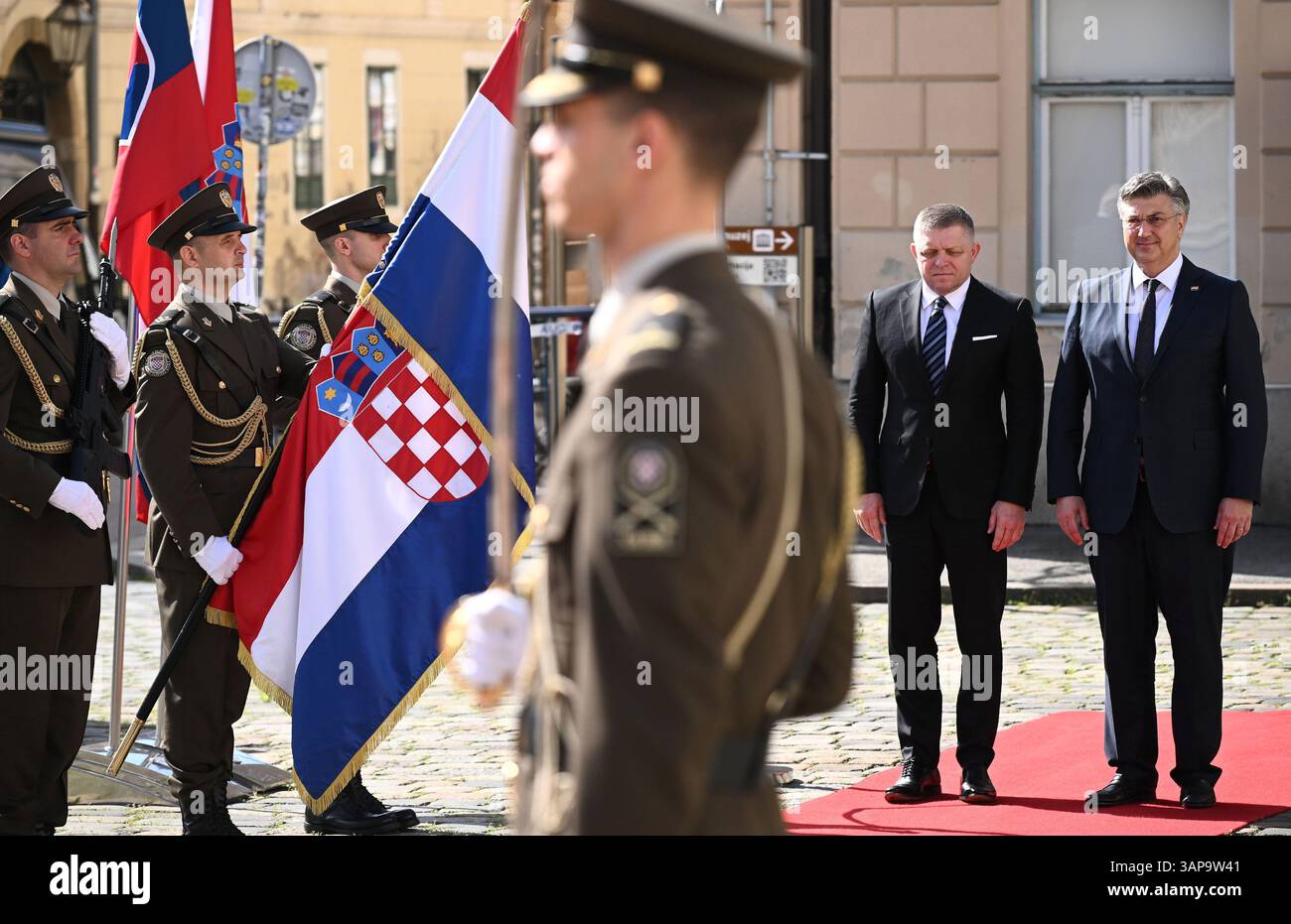 Zagreb, Croatia. 16th Apr, 2025. Croatia Prime Minister Andrej ...
