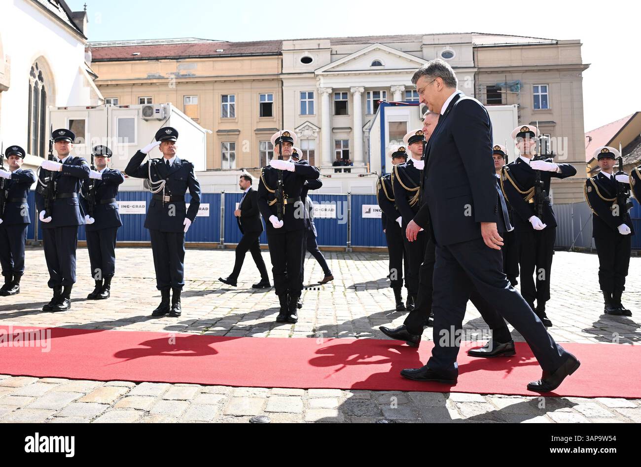 Zagreb, Croatia. 16th Apr, 2025. Croatia Prime Minister Andrej ...