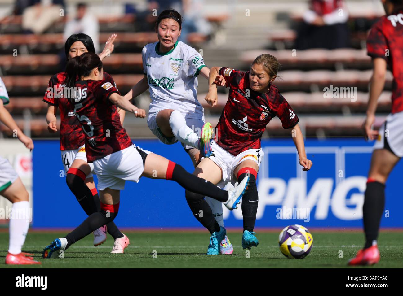 Urawa Komaba Stadium, Saitama, Japan. 16th Apr, 2025. (L to R) Moka ...